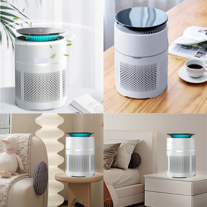 Purificator de aer Smart, WI-FI, Filtru 3 in 1, True Hepa H13, Filtru ...