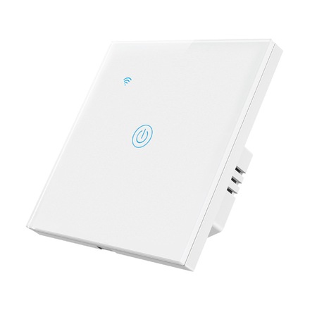 Intrerupator inteligent simplu cu touch Brius™, Wi-Fi, cu nul, sticla ...