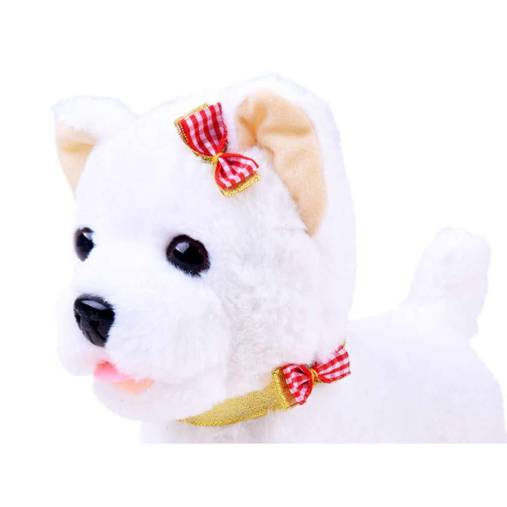 Caine interactiv de plus, Cu lesa, Alb - eMAG.ro