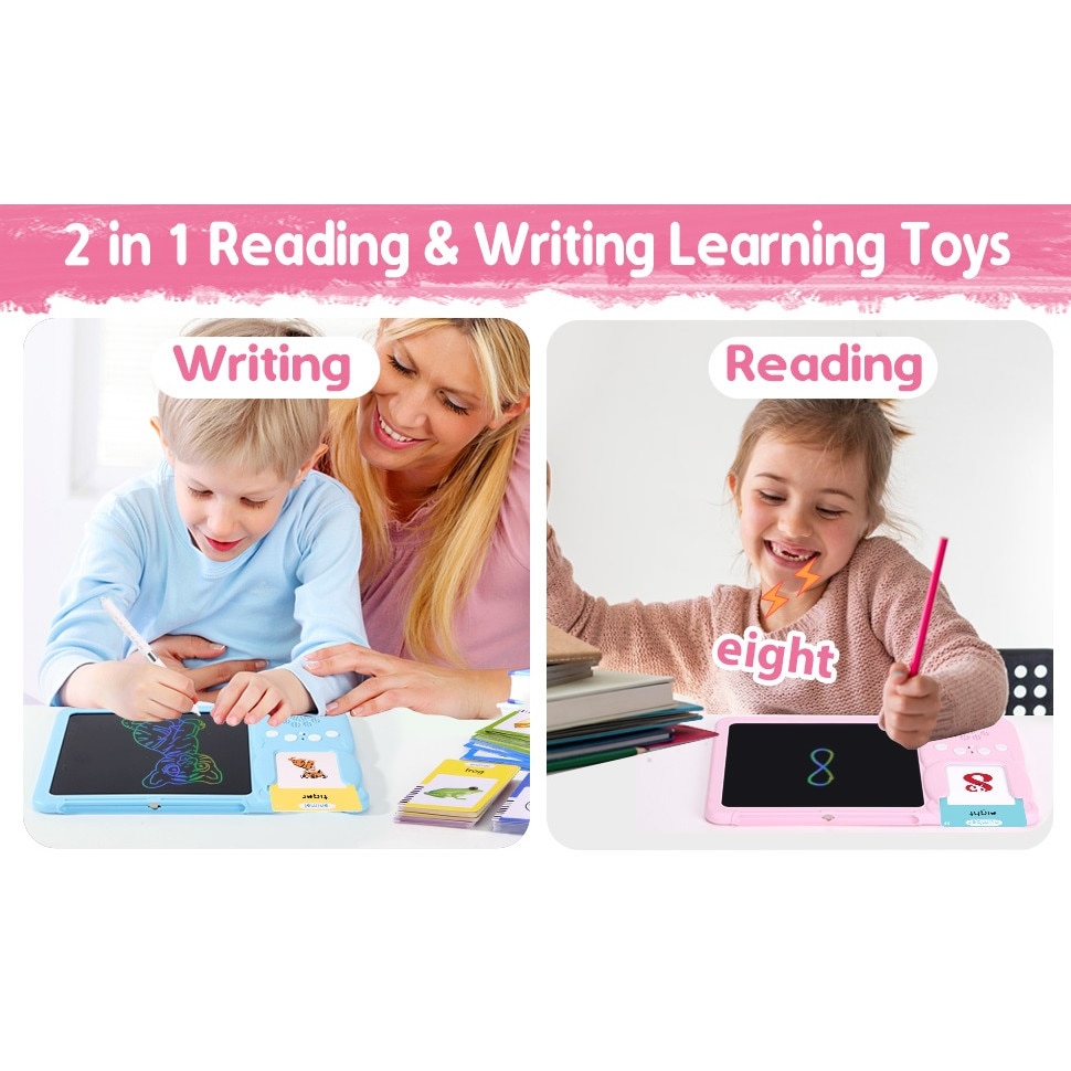 Комплект от 112 карти 224 думи интерактивен Lcd образователен таблет за писане и рисуване с