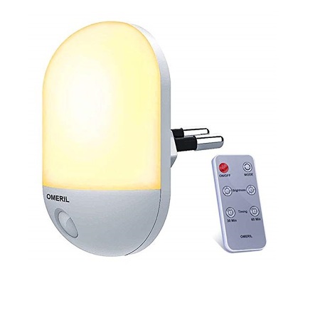 Нощна лампа Omeril LED с дистанционно управление, таймер ...