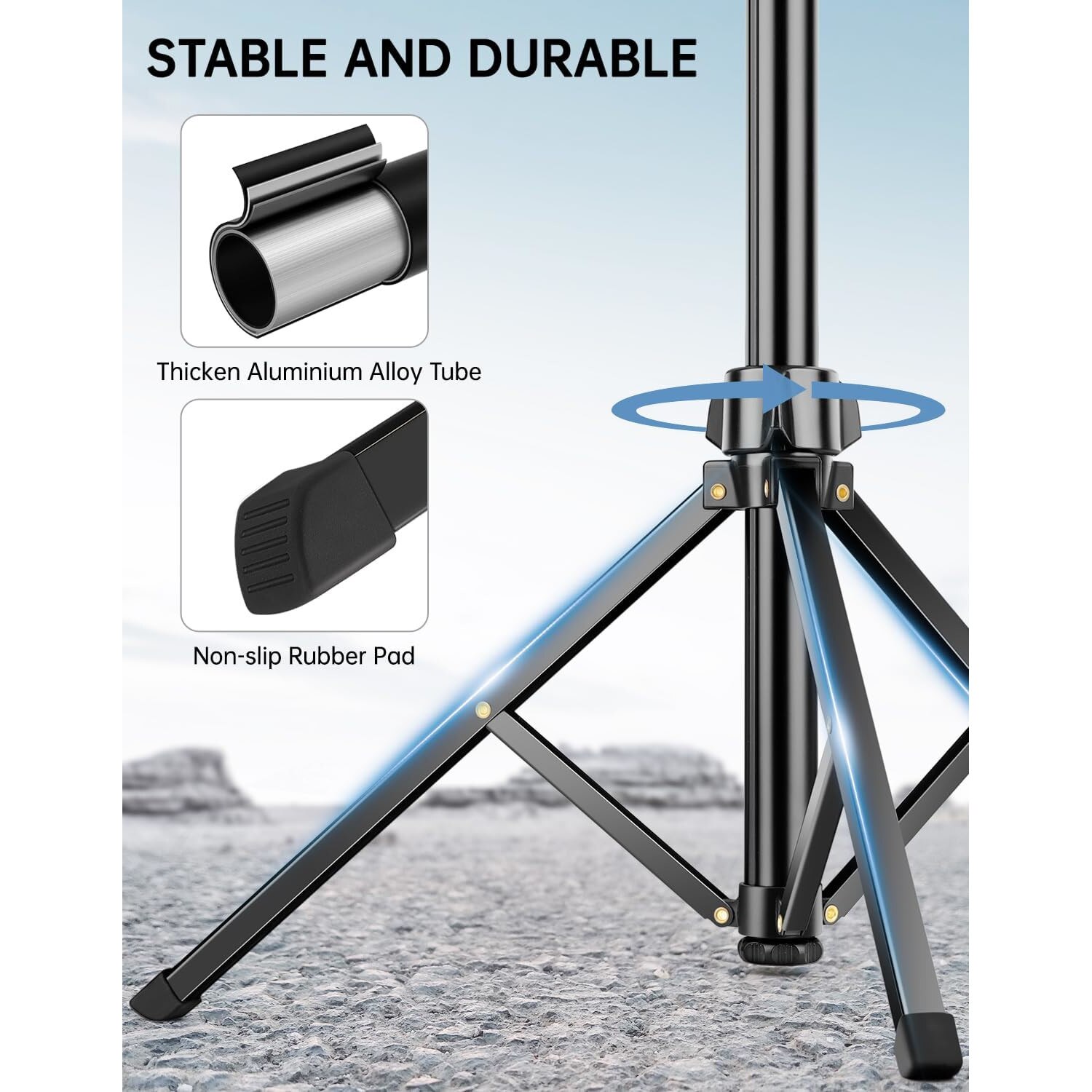 Trepied selfie stick extensibil pentru telefon mobil, smartphone de 180 ...
