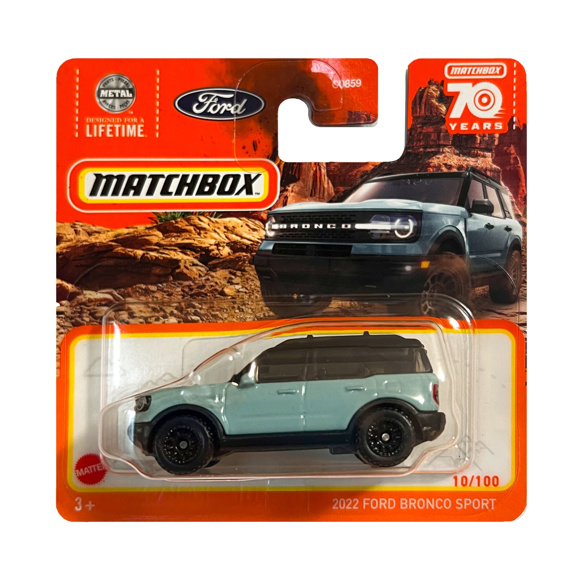 Masinuta metalica Matchbox, 2022 Ford Bronco Sport, 1:64, Albastru ...