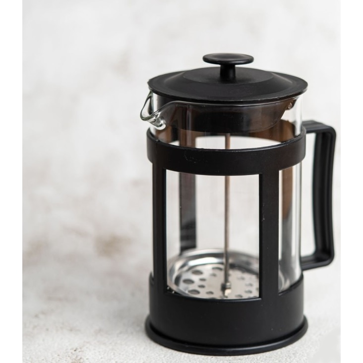 Infuzor din sticla pentru ceai si cafea, presa franceza 350ml ABYZ ...