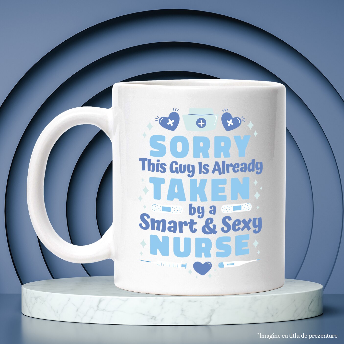 Cana Cu Mesaj In Engleza, Asistenta, Cuplu, Inima, Medicina, Multicolor ...