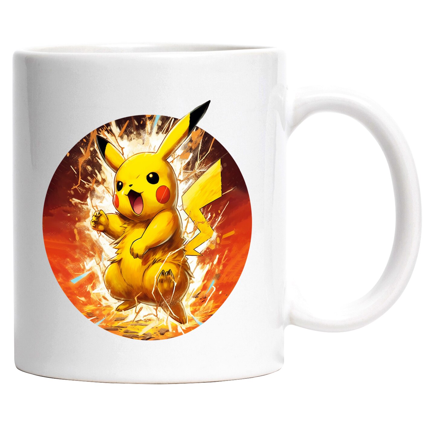 Cana Cu Pikachu, Electricitate, Pokemon, Anime, Apus, Multicolor 330 ml ...