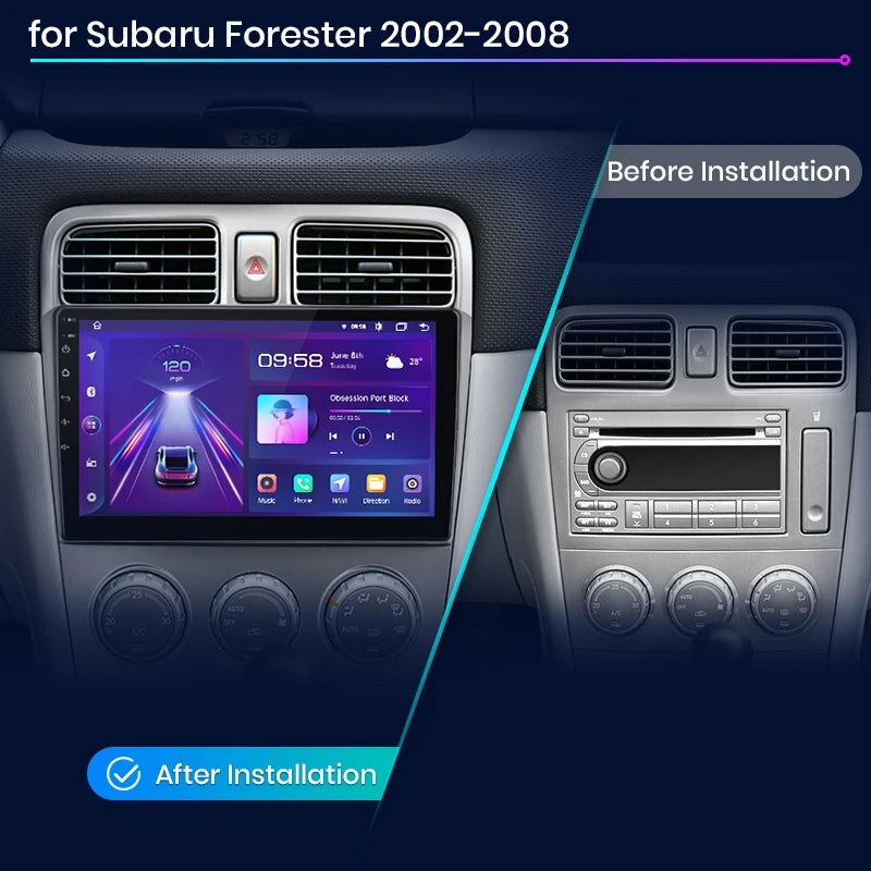 Mp5 Player, pentru Subaru Forester SG, V1 Pro C, 2GB, 32GB, 2Din, Wifi ...