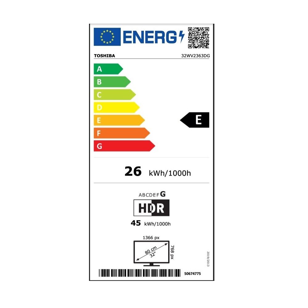 Televizor Smart Toshiba 32WV2363DG, 1366x768 HD Ready, 32 inch/81 cm ...
