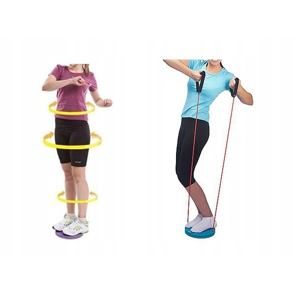 Disc rotativ pentru fitness cu corzi Waist Twisting, Zola®, tonifierea ...