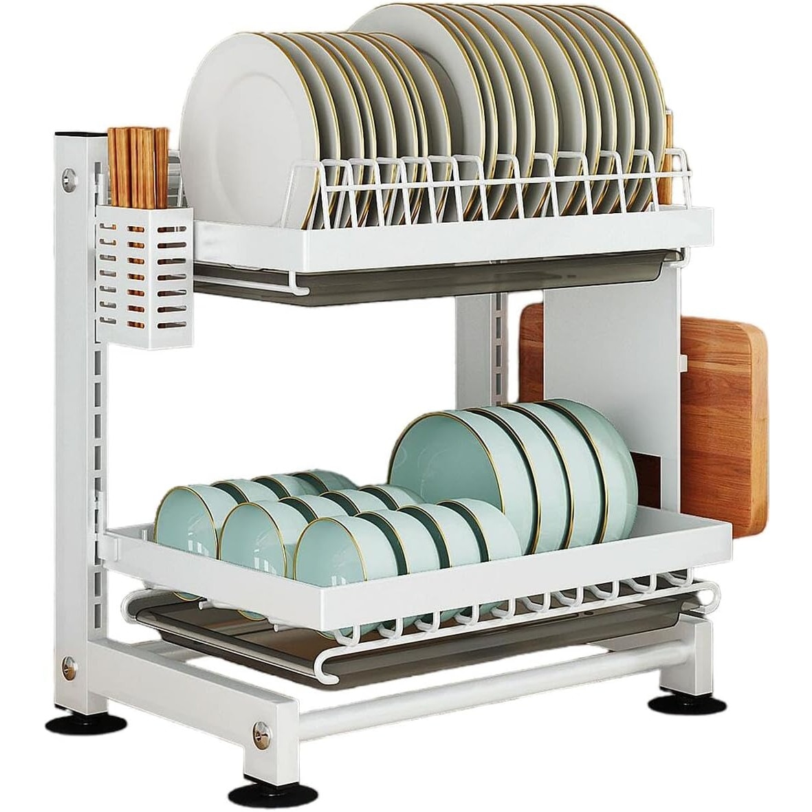 Scurgator pentru uscator de vase, Inox, 40 cm, Alb - eMAG.ro