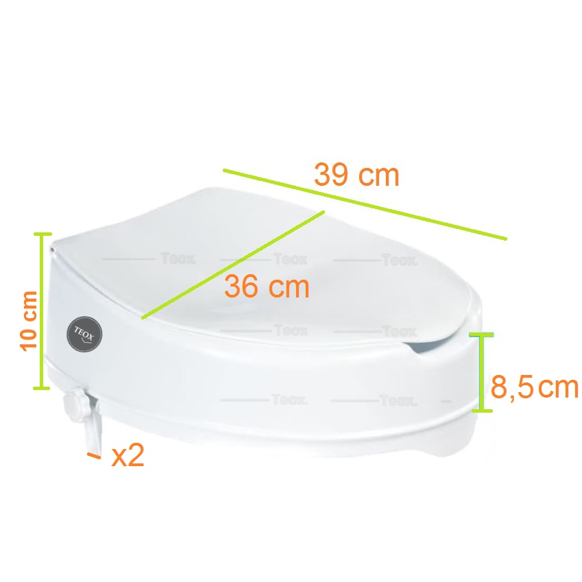 Inaltator Wc cu Capac Adulti inaltime 10cm sistem prindere Universal ...