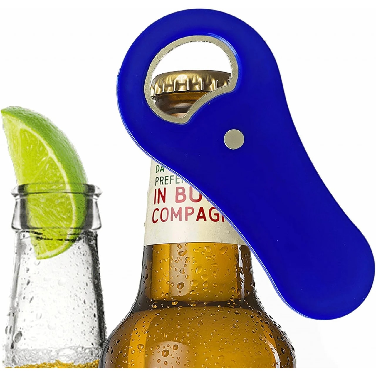 Desfacator de sticle magnetic Pubblimania, plastic/metal, abastru, 10.5 ...