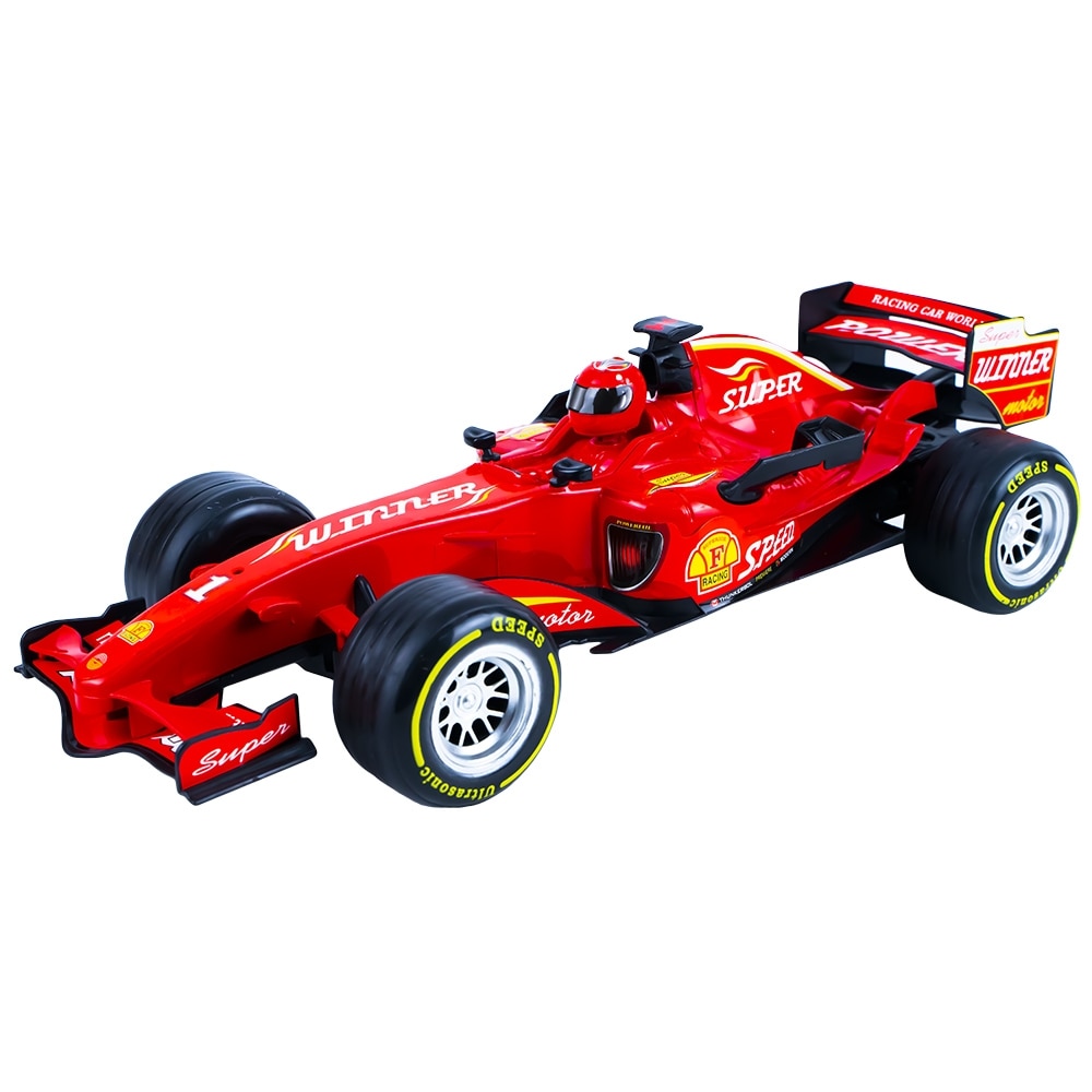 Formula F1 Red Friction Car със светлина и звук 1:10 - eMAG.bg