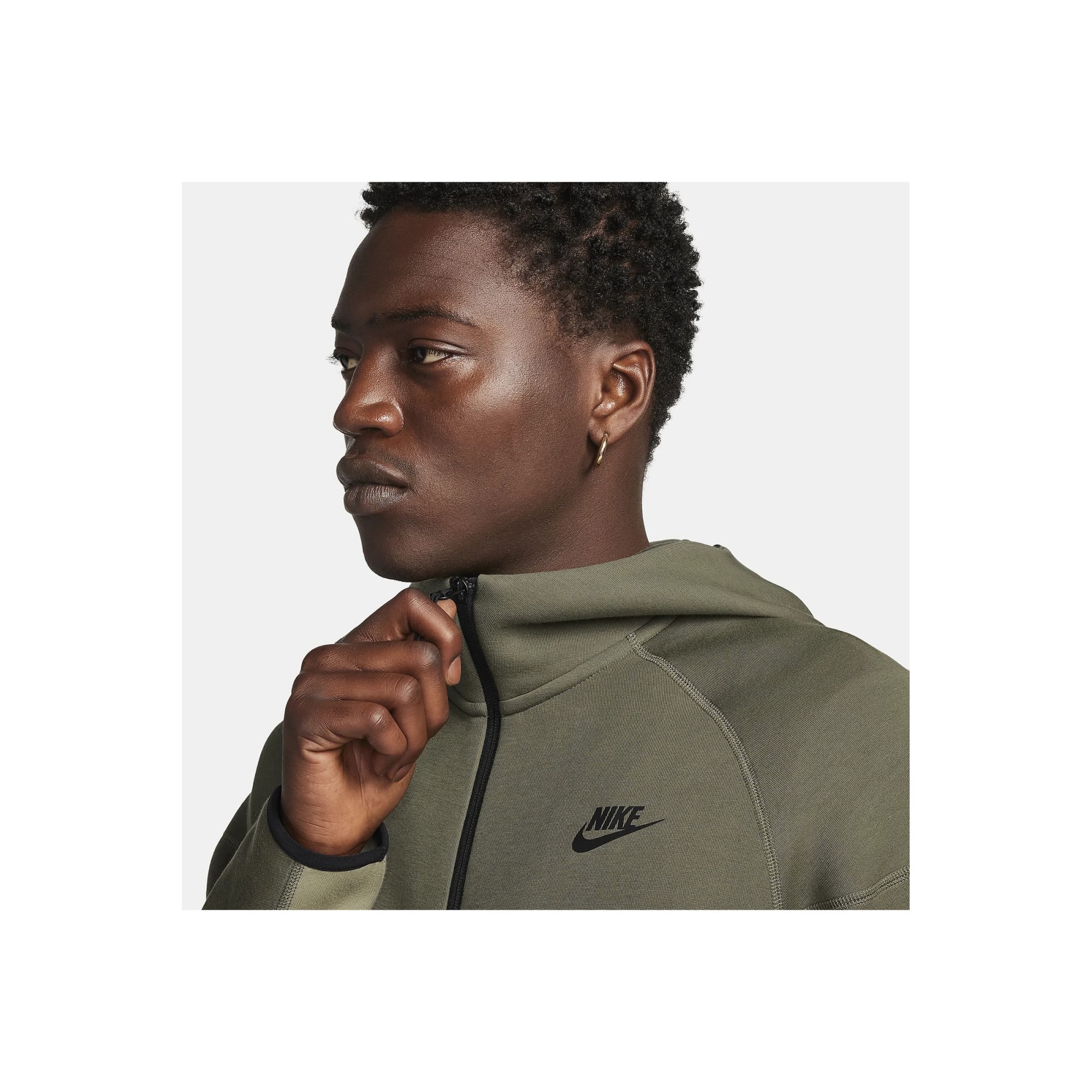 Hanorac Nike Tech Flc Fz Wr Hoodie FB7921276 Barbati Kaki S - eMAG.ro