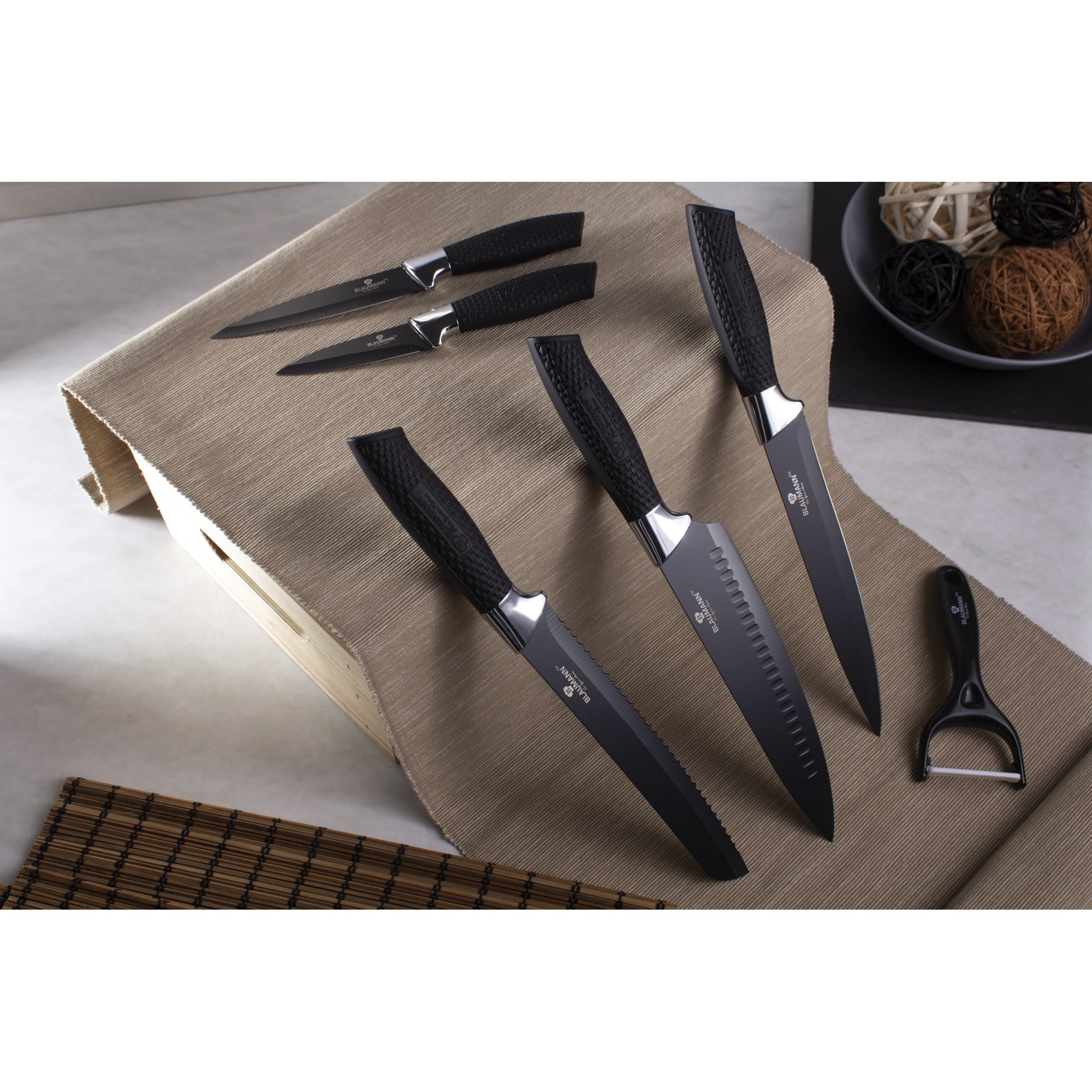 Set 6 Cutite, Blaumann, Negru BL-5053 - eMAG.ro