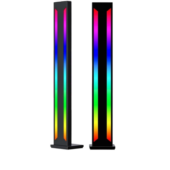 Set 2 Lampi Slim Led RGB, Youndra®, Lumini Inteligente, Bluetooth, 16 ...