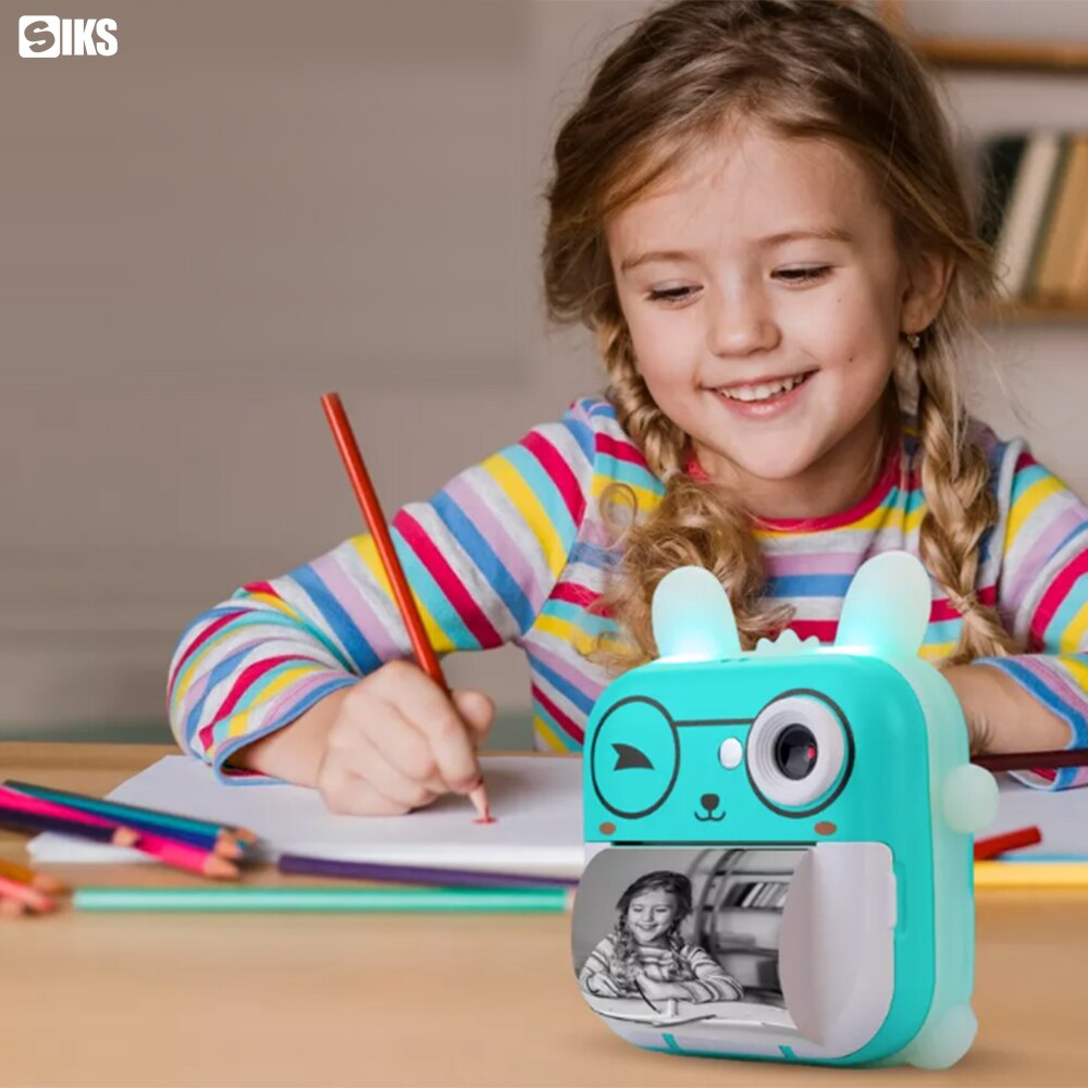 Camera Foto Video Copii Digitala SIKS Rezolutie 24 MP Full HD Polaroid ...