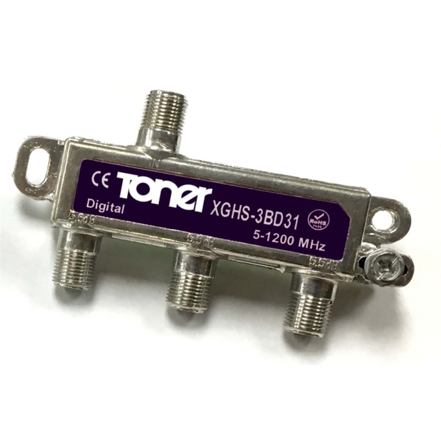 Splitter digital profesional cu 3 iesiri pentru TV cablu, XGHS-3BD31, 5 ...