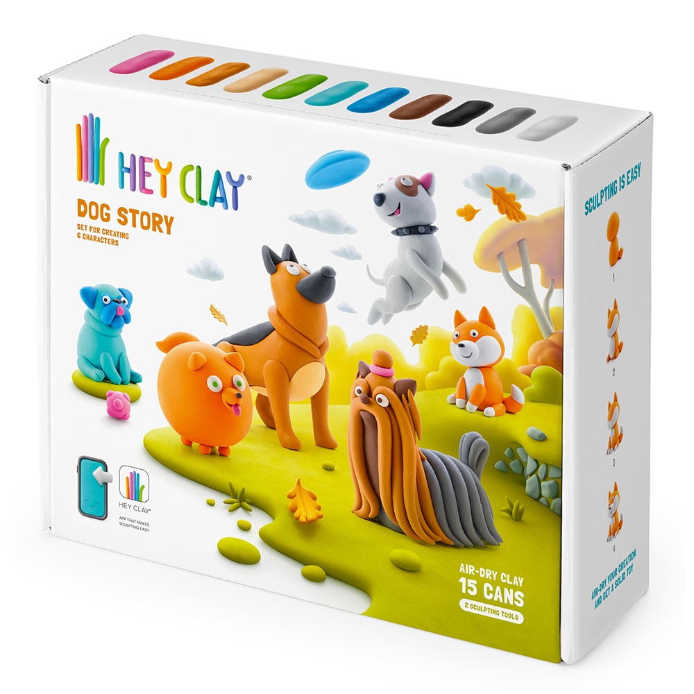 Set Hey Clay - Dog Story - eMAG.ro