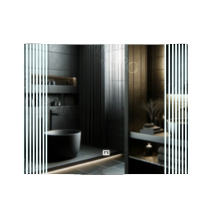 Oglinda Baie Iluminare LED cu Touch Infinitum 80x60 cm - eMAG.ro
