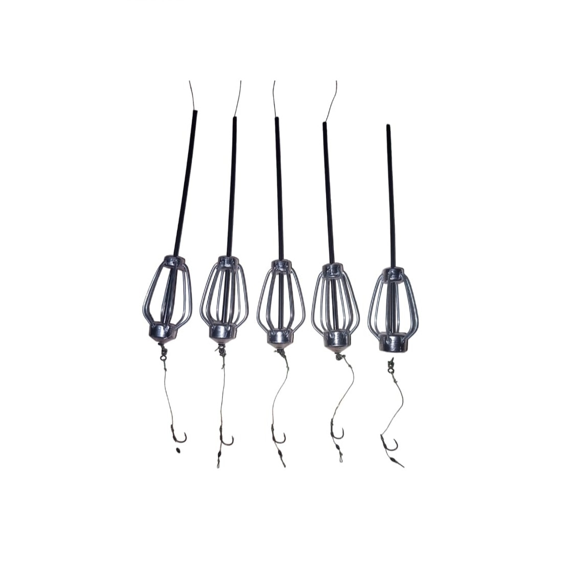 Set 10 monturi crap cu momitor 50g, momitor in 6 sarme, gri - eMAG.ro