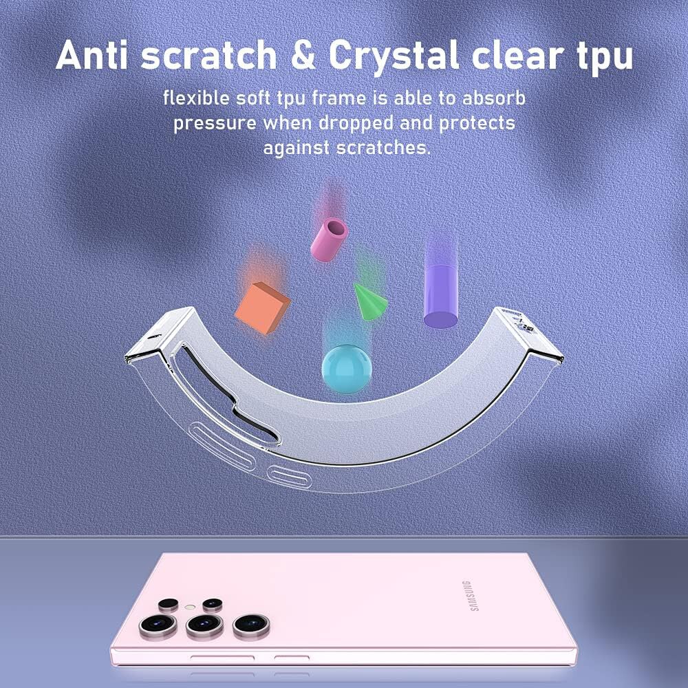 Капак, съвместим със Samsung Galaxy S24 Ultra, Ultra Slim, Silicon Hi ...