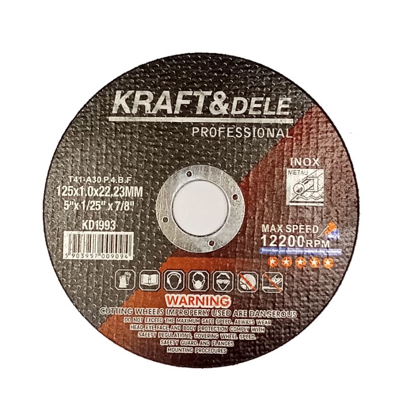 Disc pentru taiere metal, 125 x 1.0 x 22.23 mm, Kraft&Dele KD1993 - eMAG.ro