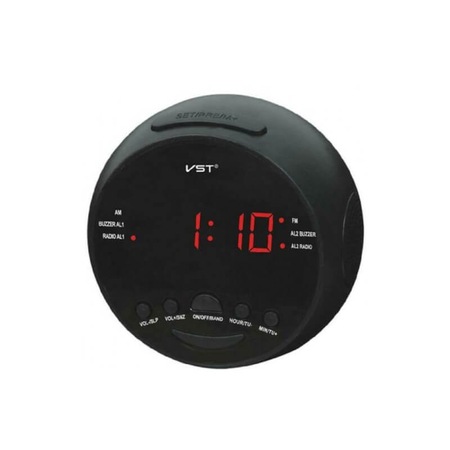 Radio ceas cu alarma VST-909, Negru - eMAG.ro