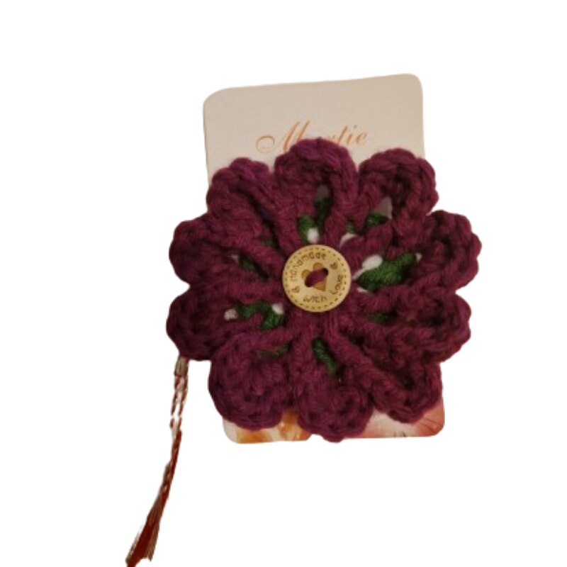 Set 5 Martisoare Handmade, Model Floare 3D, Crosetat manual, Multicolor ...
