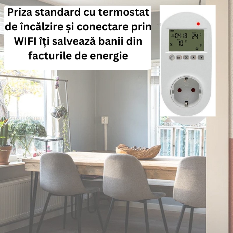 Priza wireless, Controler de temperatura cu termostat digital de ...