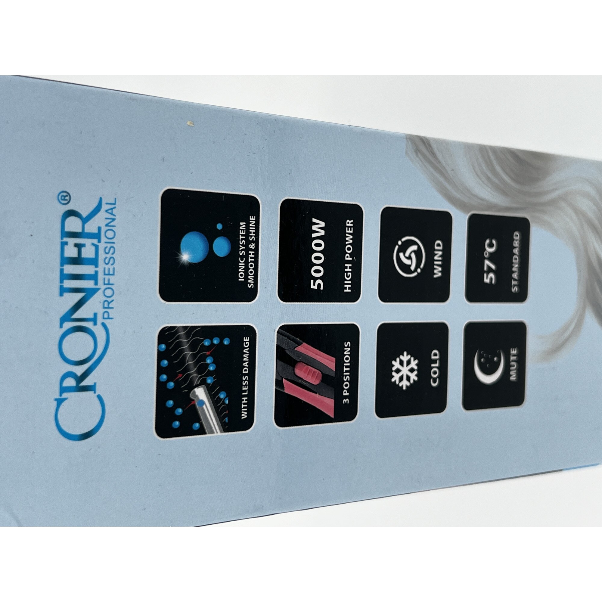 Многофункционална четка CRONIER PROFESSIONAL 5 в 1, 800-4, Въртяща се ...