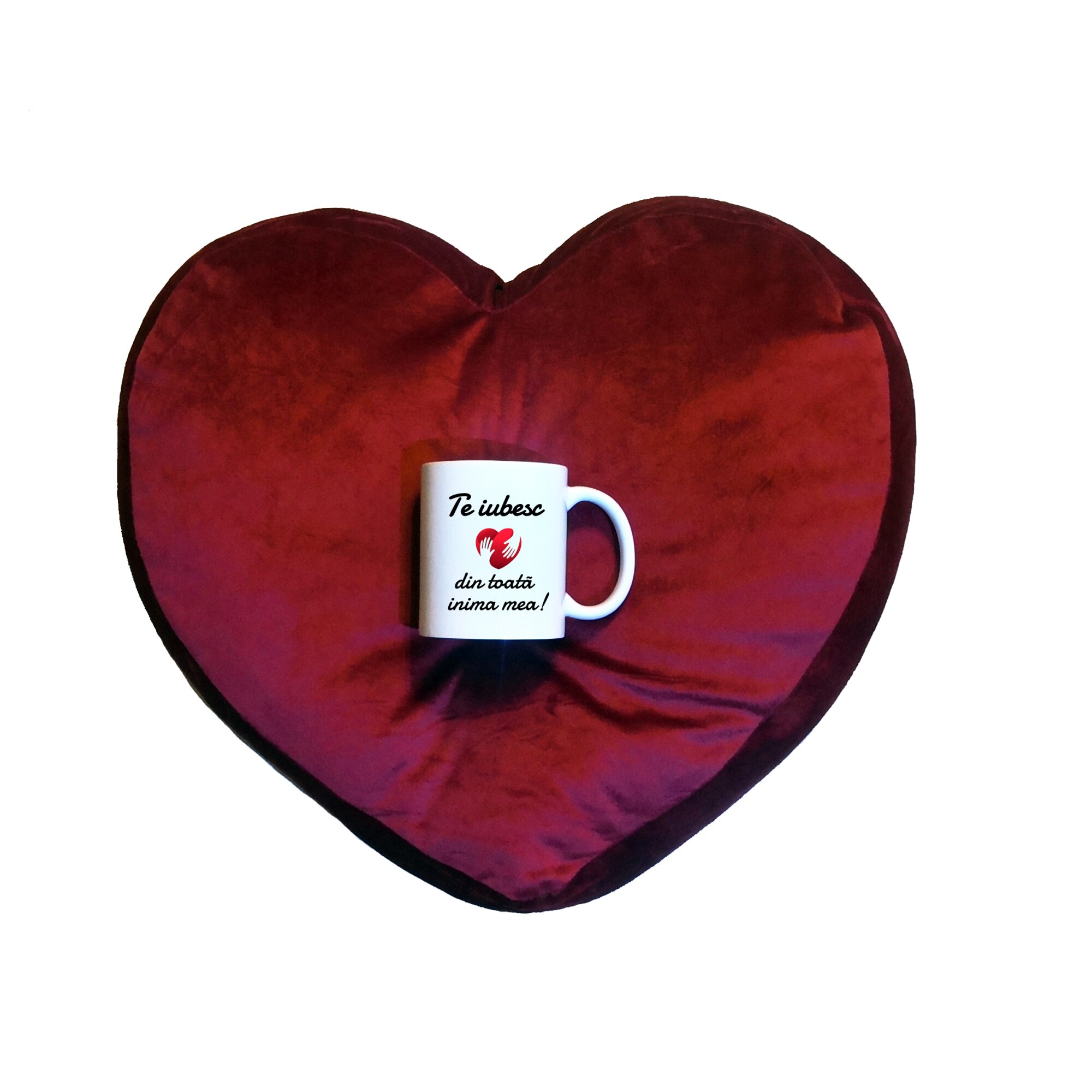Set Cadou Valentine's Day - Cana cu mesajul "Te iubesc din toata inima ...
