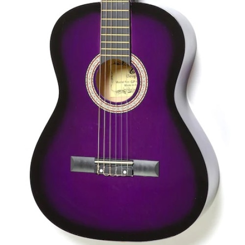 Chitara clasica 4/4 Grape violet cu husa, acordor, curea, pene si corzi ...