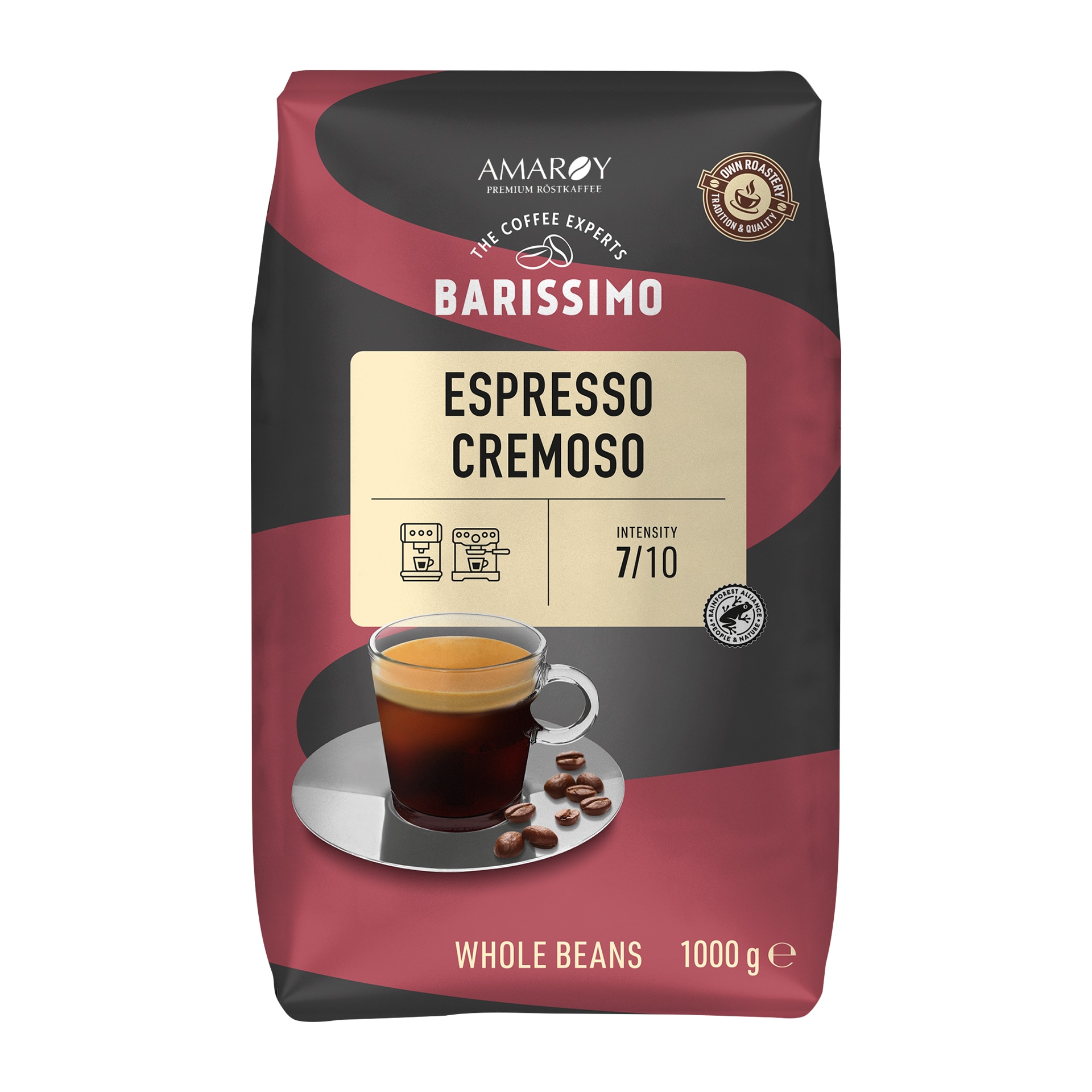 Cafea Barissimo Espresso Cremoso, boabe, 1kg - eMAG.ro
