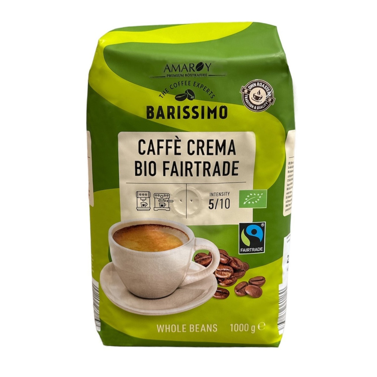 Cafea Barissimo Caffe Crema BIO ft boabe, 1kg - eMAG.ro