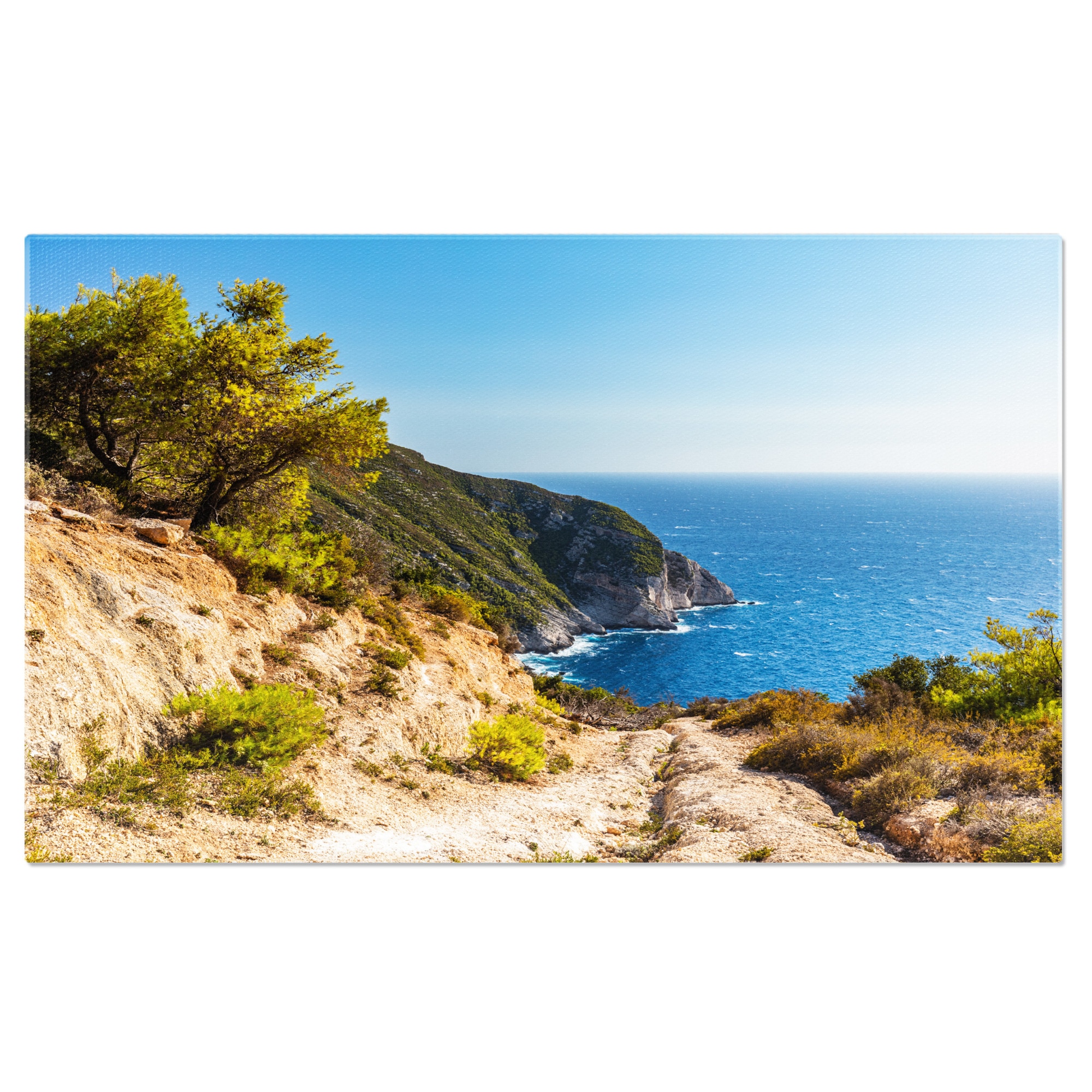 Tablou Canvas Peisaj Zakynthos, Grecia, insula, coasta, plaja, turcoaz ...