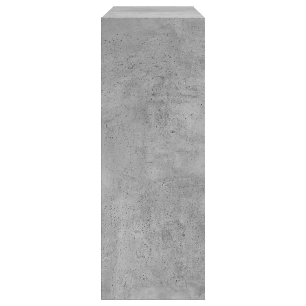 Pantofar vidaXL, gri beton, 60x21x57 cm, lemn compozit, 10 Kg - eMAG.ro