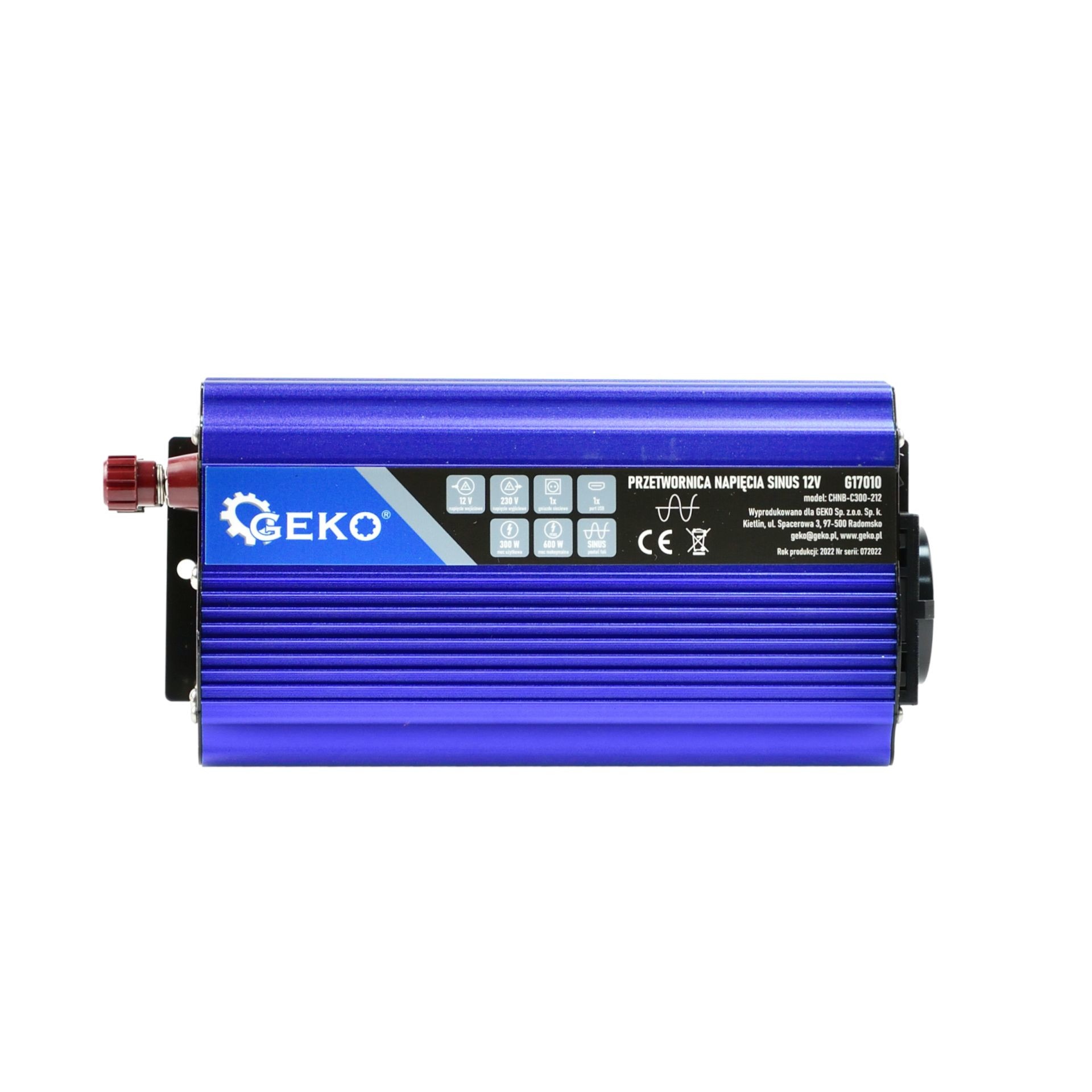 Преобразувател на синусово напрежение, Geko, 12V/230V, 300/600W - eMAG.bg