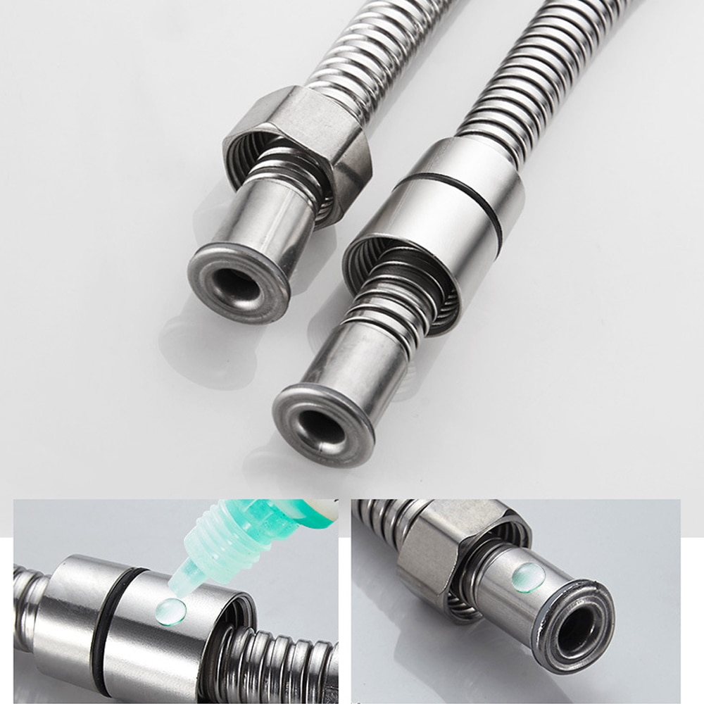 Furtun de dus, Inox, 2 m, Cromat - eMAG.ro