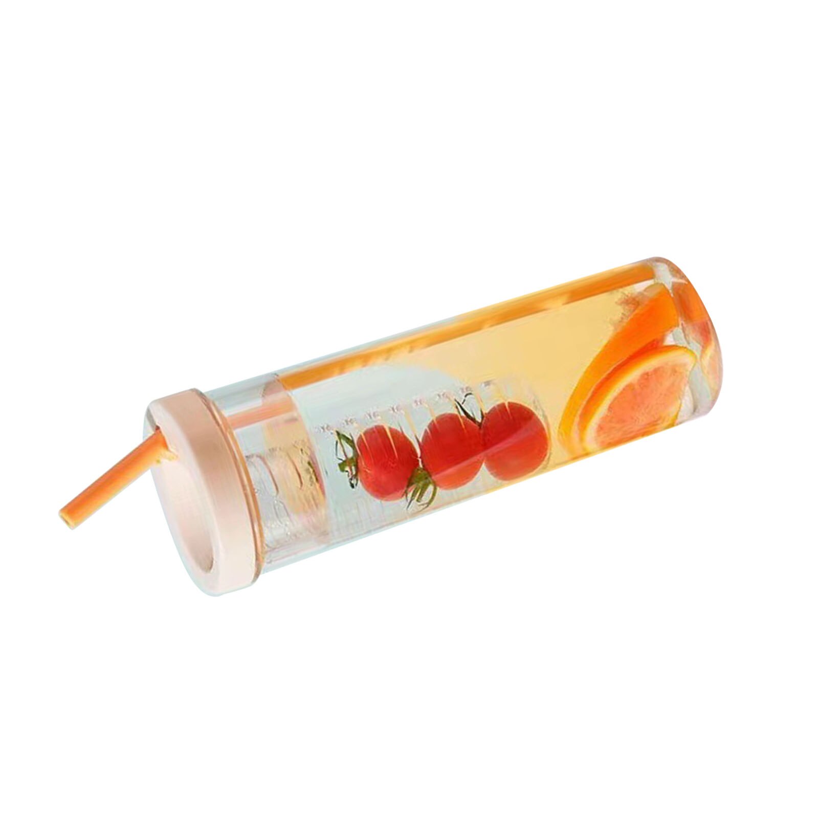 Sticla cu pai, QttvbTna, 700ml, galben pal - eMAG.ro