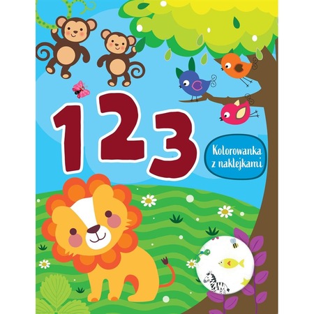 Carte de colorat cu stickere, Olesiejuk, 123 - eMAG.ro