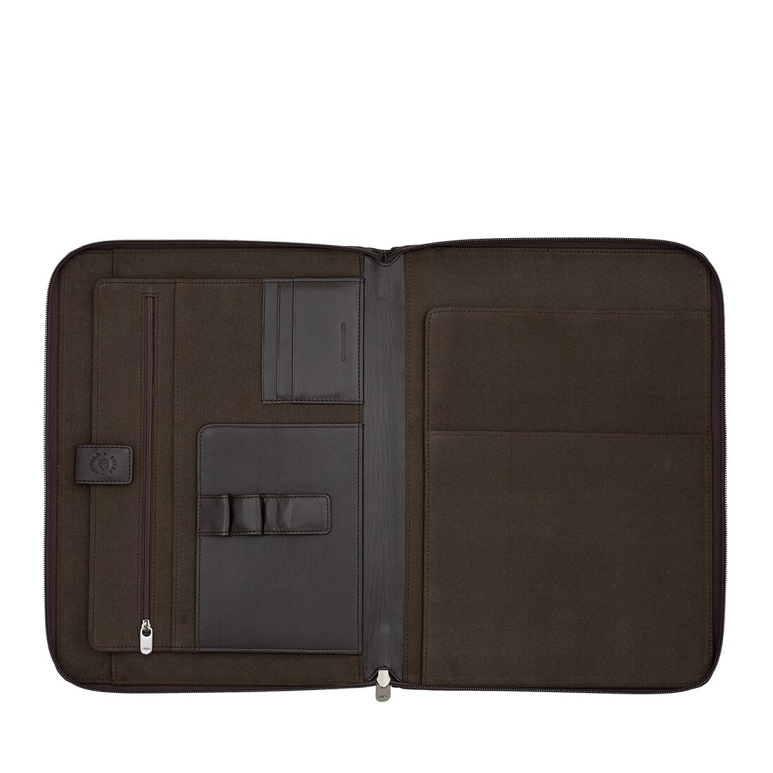 Mapa cu fermoar, Dudu, Piele naturala, Maro - eMAG.ro