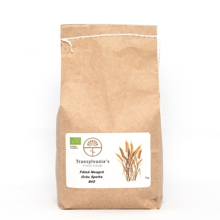 Faina neagra din grau Spelta bio 1kg Transylvania's Finest Foods - eMAG.ro