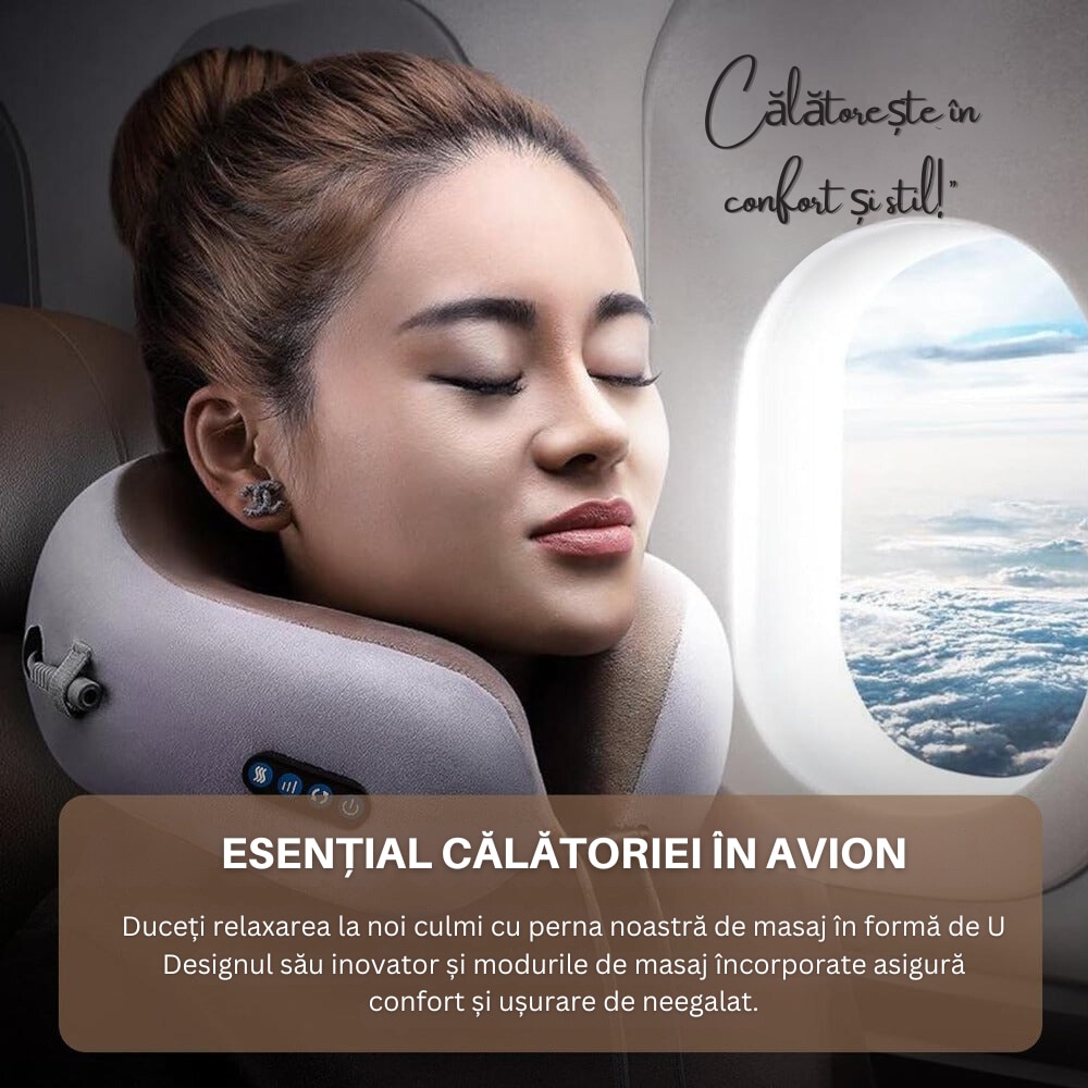 Perna pentru Masaj la Gat Velixo®, Suport Cervical, din Spuma cu ...