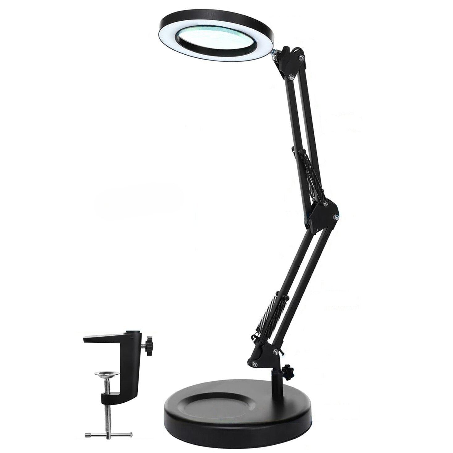 Lupa de masa de 105 mm diametru cu iluminare LED, marire 10x ...