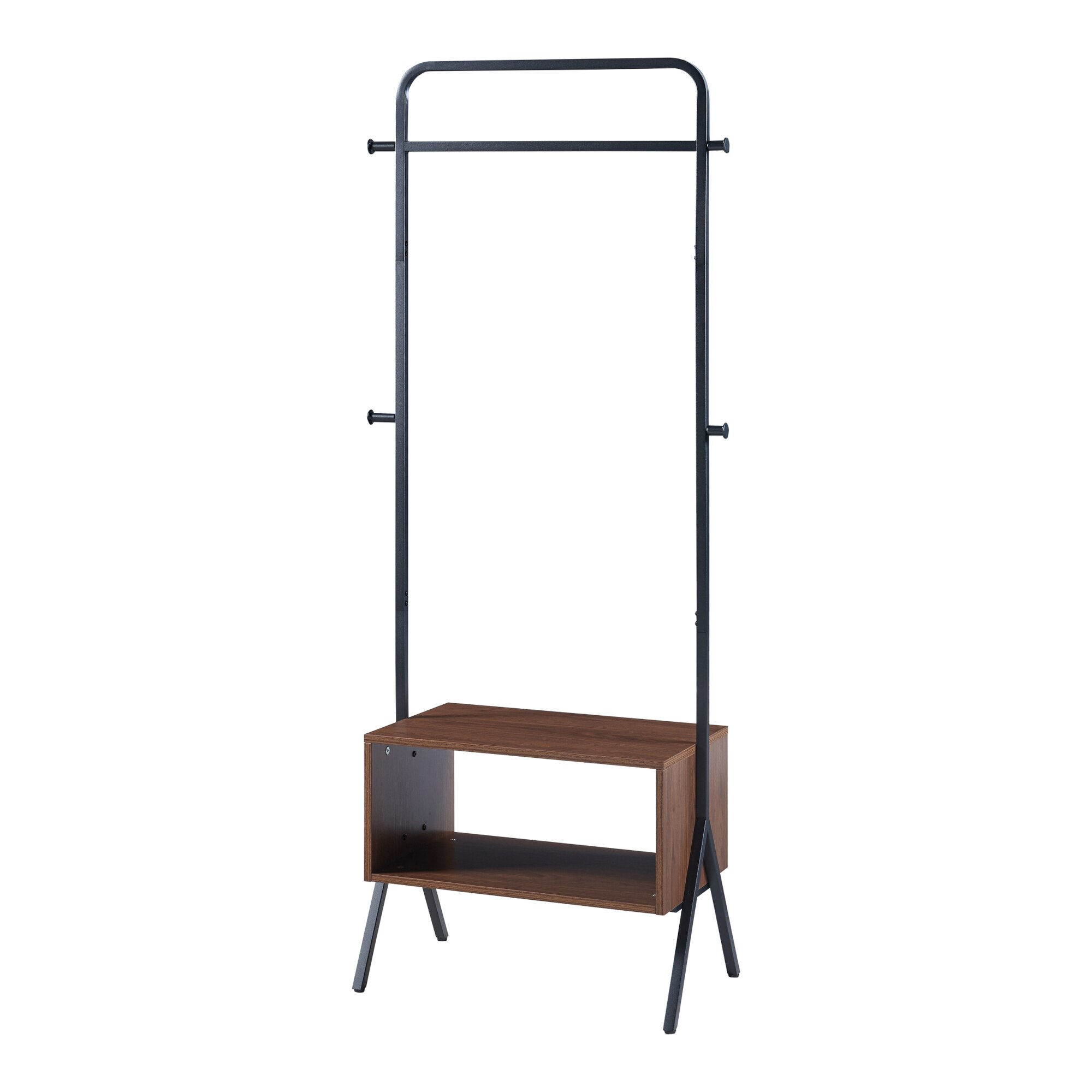 Suport haine, en.casa, PXLH-0002 Averoy, 180 x 74 x 42 cm, otel, pal ...