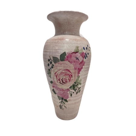 Vaza, Amfora, Ceramica, 27cm, Roz - eMAG.ro
