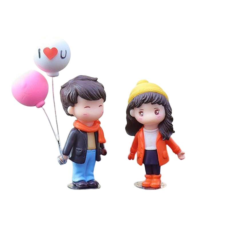 Figurine decorative individuale, model cuplu adolescenti indragostiti ...