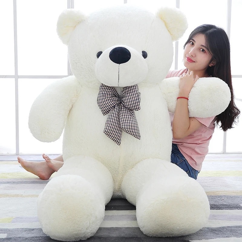 Urs de plus gigant 180 Cm, Crem catifelat - eMAG.ro