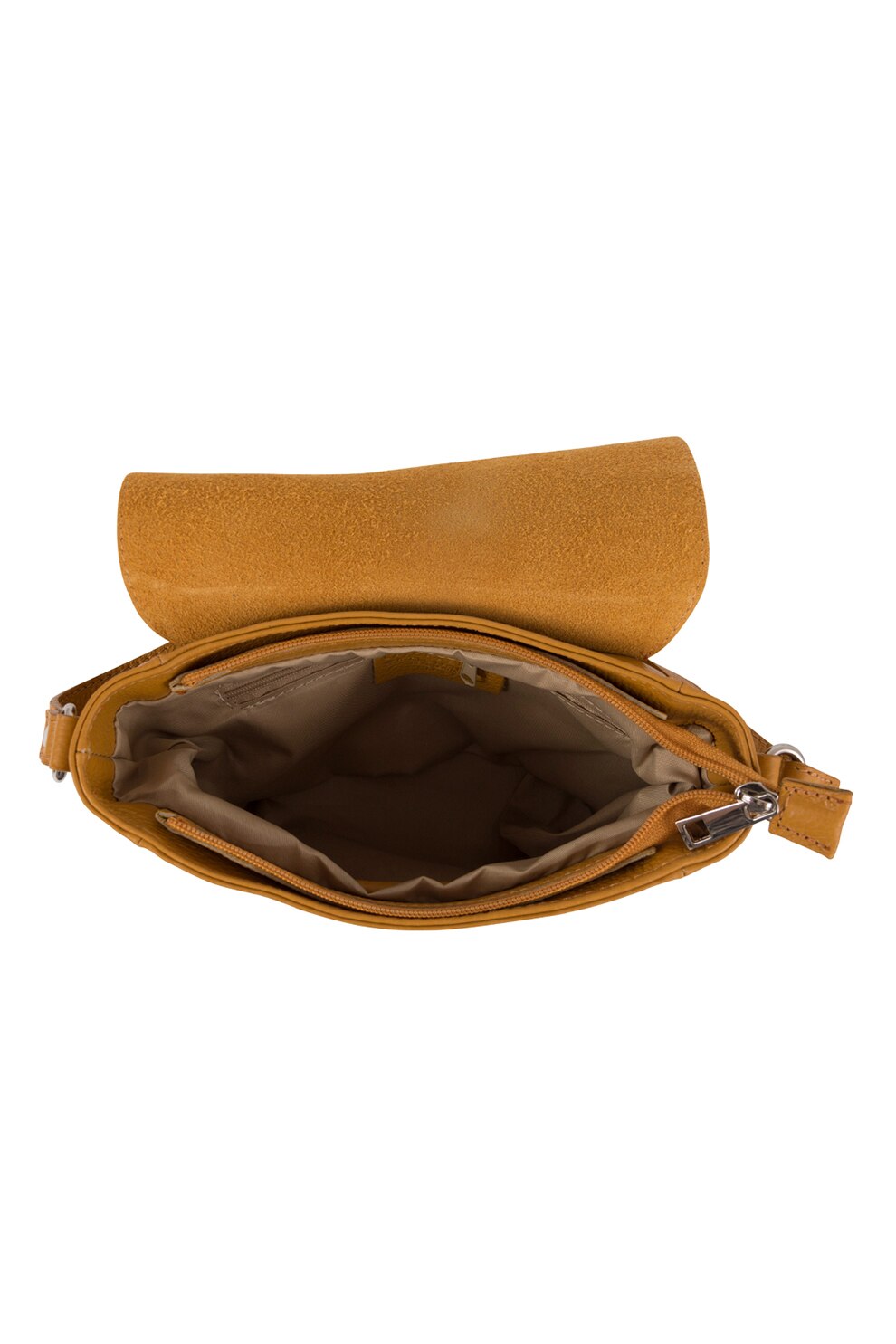 Lia Biassoni, Geanta crossbody de piele cu aspect marmorat, Galben ...